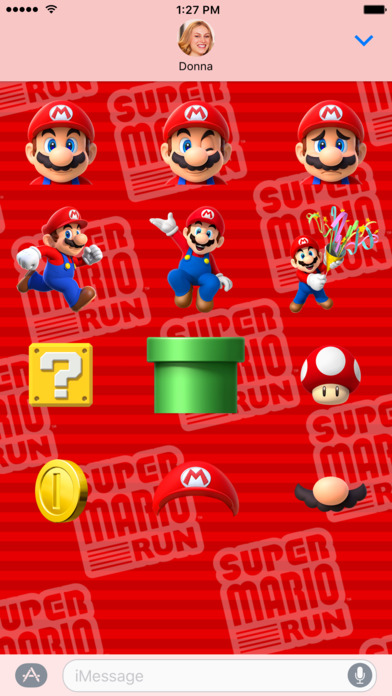 Super Mario Run stickers available from App store now - Pure Nintendo