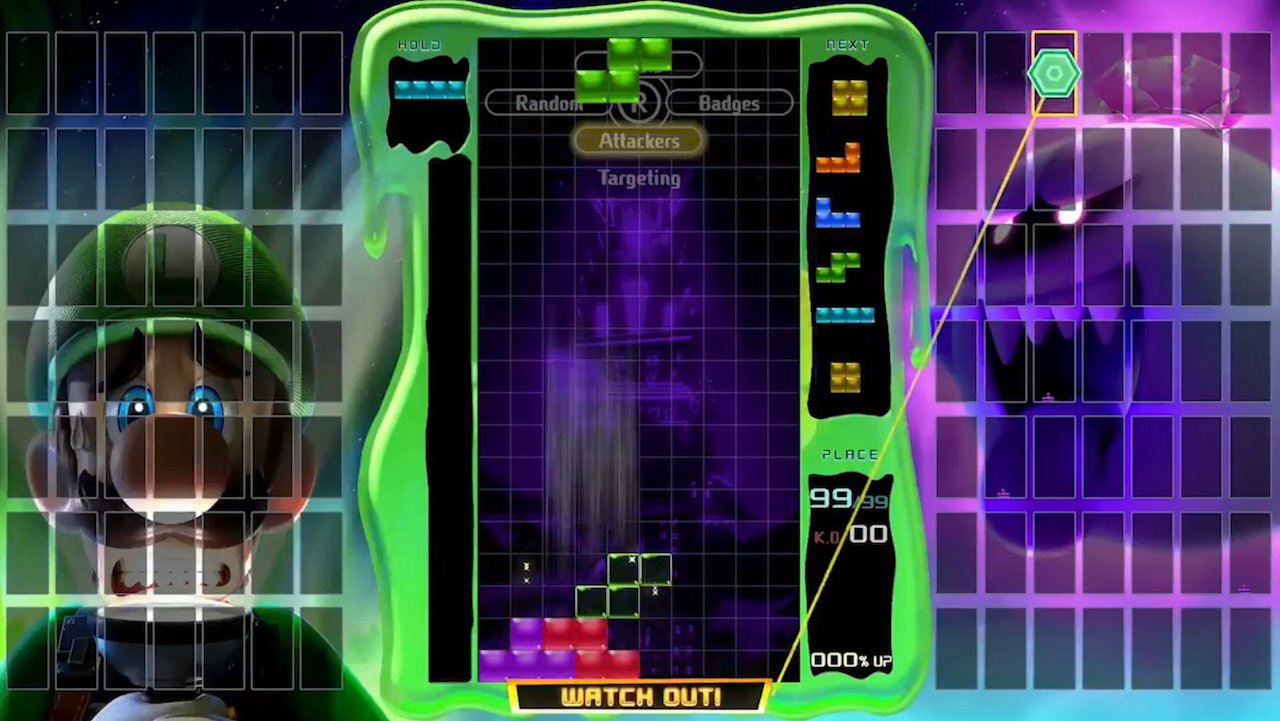 Tetris 99 greets a spooky welcome to Luigi and his friends - Pure Nintendo